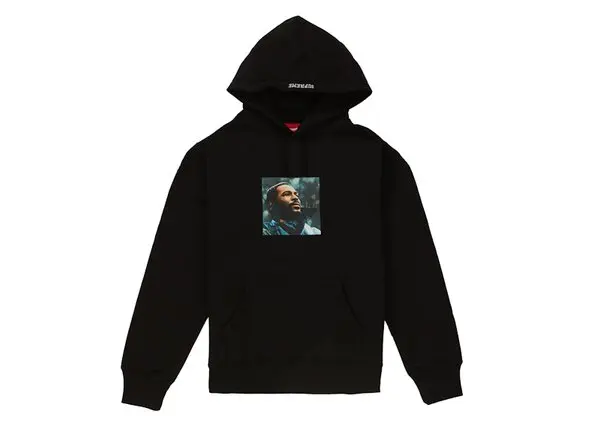 Supreme Marvin Gaye Hooded Sweatshirt - Black
