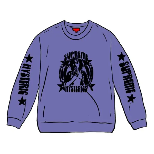 Supreme Hysteric Glamour Long Sleeve Tee Shirt - Light Purple