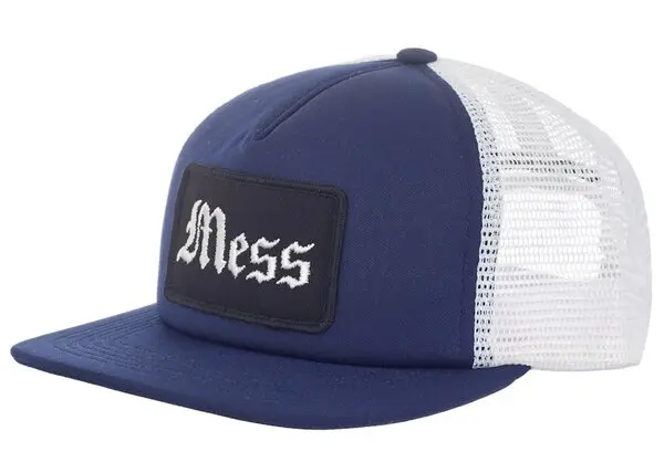Supreme Mess Mesh Back 5-panel Cap - Navy Blue