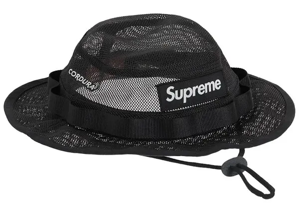 Supreme Mesh Cordura Boonie - Black