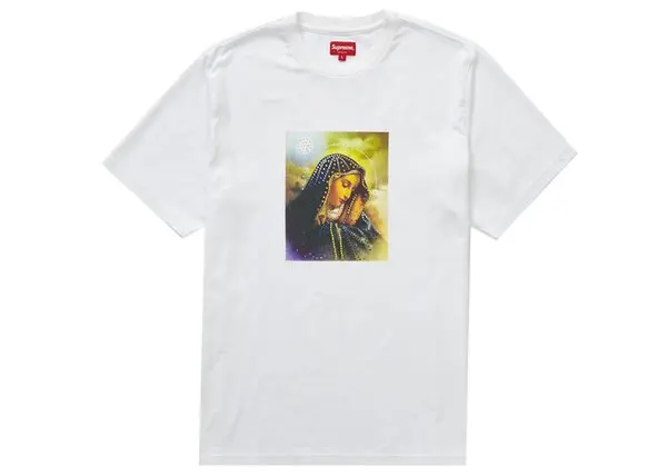 Supreme Mary Rhinestone Short Sleeve Top - White