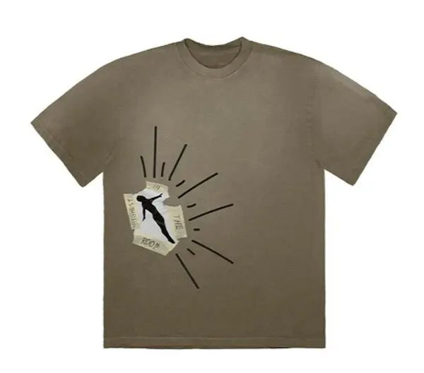 TRAVIS SCOTT Highest In The Room Dive T Shirt - Olive