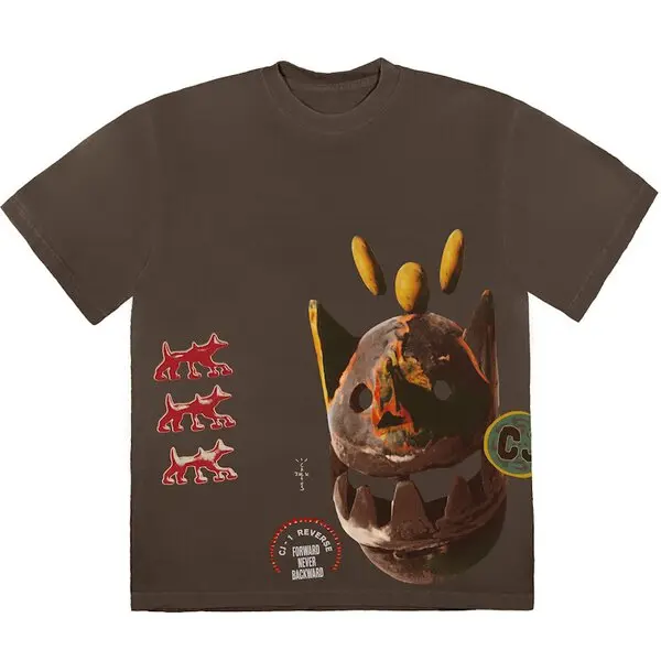 TRAVIS SCOTT Never Backward T-shirt - Brown