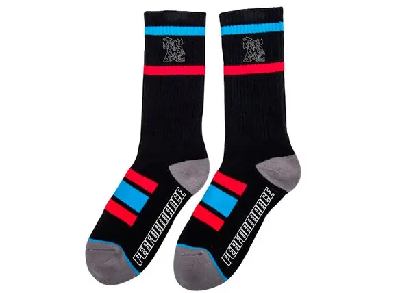 TRAVIS SCOTT Jackboys Socks - Black/blue/red