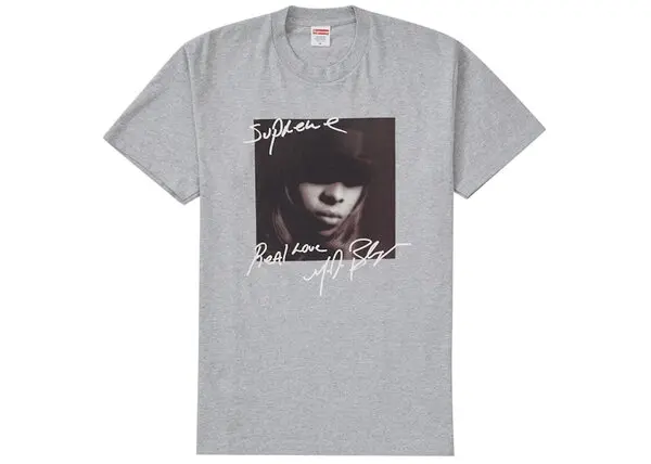 Supreme Mary J. Blige Tee Shirt - Heather Grey
