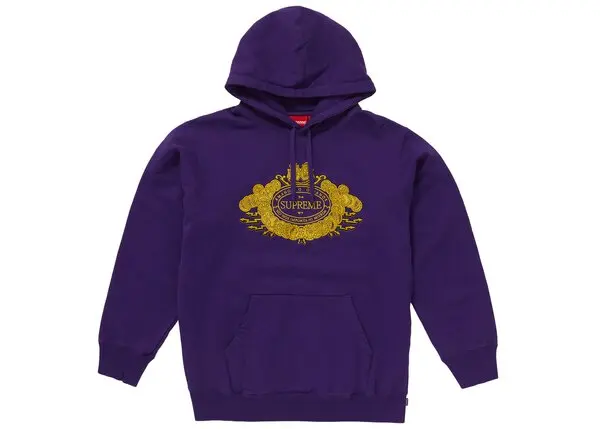Supreme Love Or Hate Hooded Sweatshirt - Purple