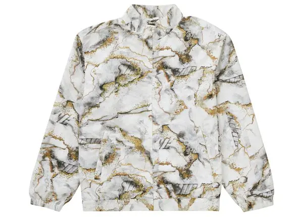 Supreme Marble Track Jacket - White