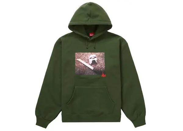 Supreme Mf Doom Hooded Sweatshirt - Dark Olive