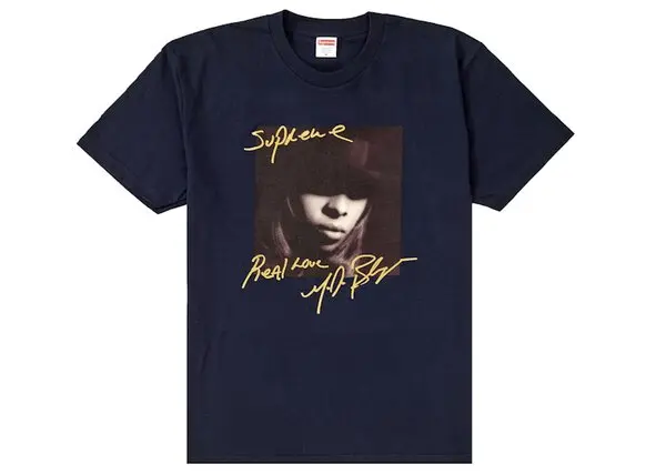 Supreme Mary J. Blige Tee Shirt - Navy Blue