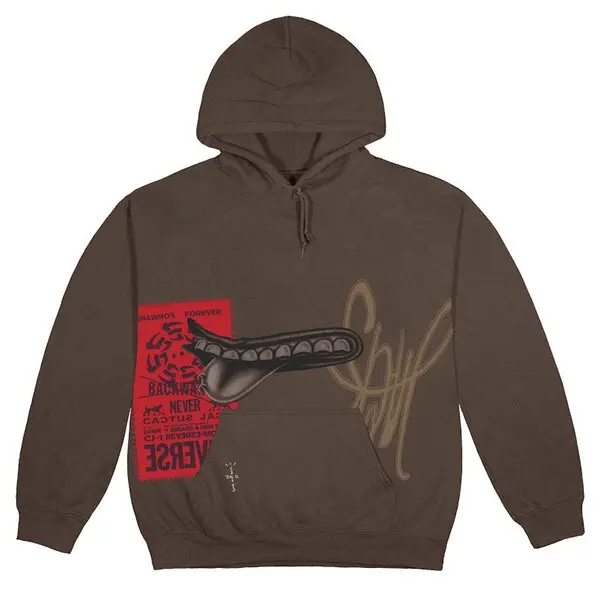 TRAVIS SCOTT Grin Hoodie - Brown