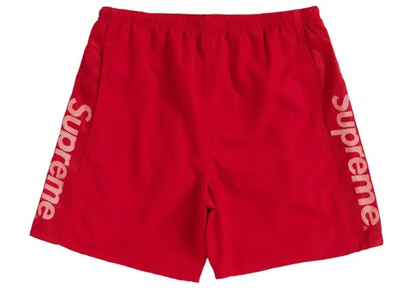 Supreme Mesh Panel Water Short - Red