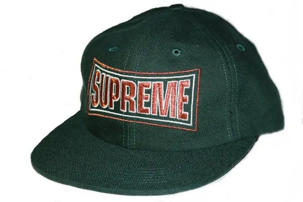 Supreme Metallic Arc 6-panel Cap - Dark Green