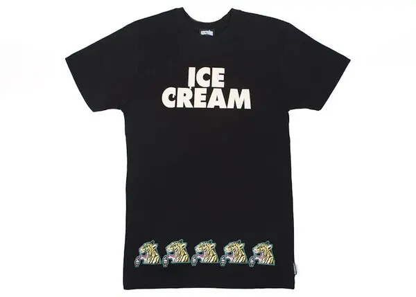 HARVEY NICHOLS Cream Tee Shirt - Black