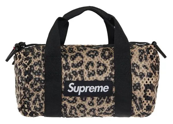 Supreme Mesh Mini Duffle Bag - Leopard