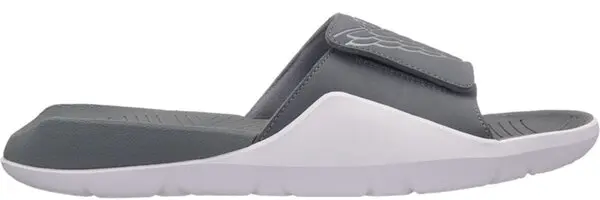 JORDAN Hydro Slides - Smoke Grey/particle Greyone-colorwhite