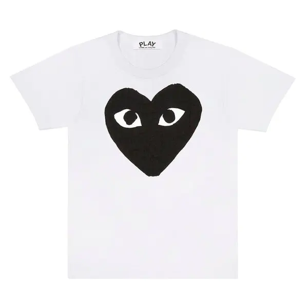 Play Comme Des Garcon Heart Logo T-shirt - White