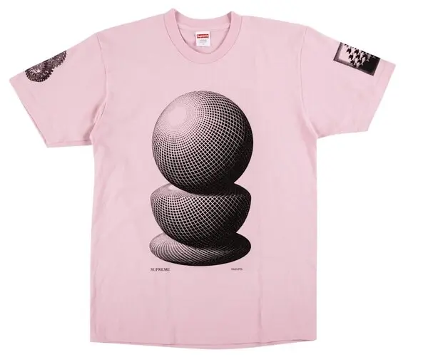 Supreme Mc Esher Three Spheres Tee Shirt - Pink