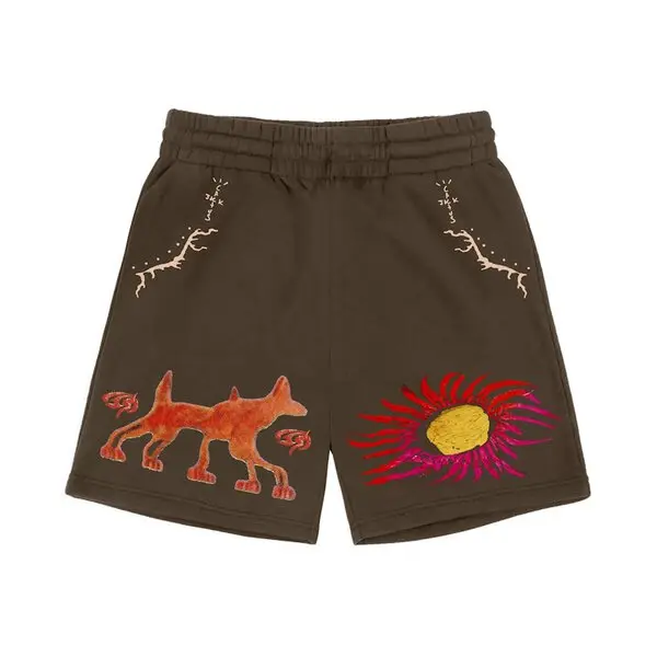 TRAVIS SCOTT Printed Sun Shorts - Brown