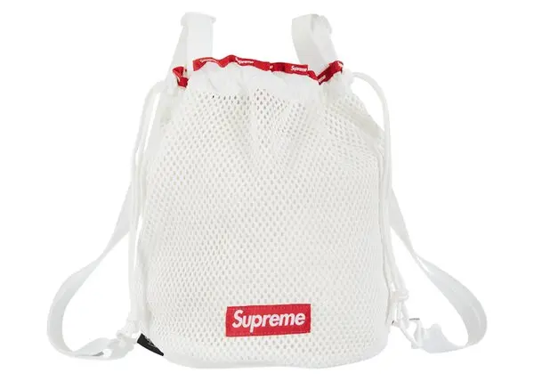 Supreme Mesh Small Backpack - White