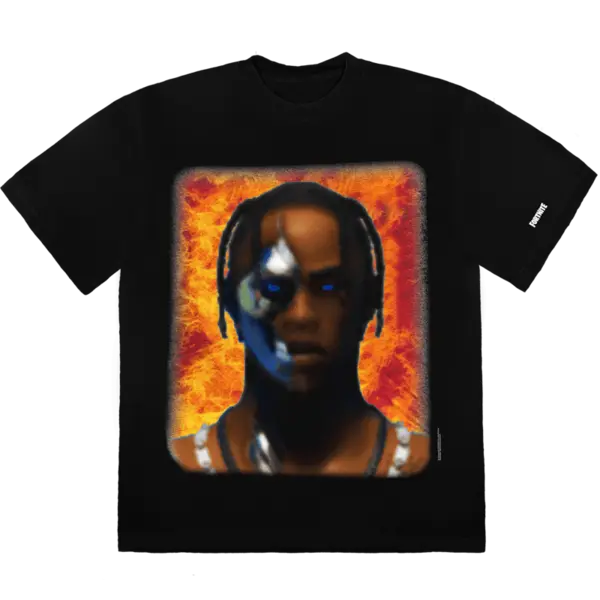TRAVIS SCOTT T3500 Portrait T-shirt - Black