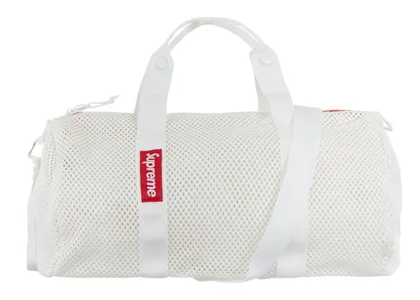 Supreme Mesh Duffle Bag - White