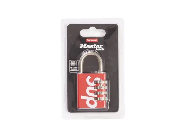 Supreme Masterlock Numeric Lock - Red