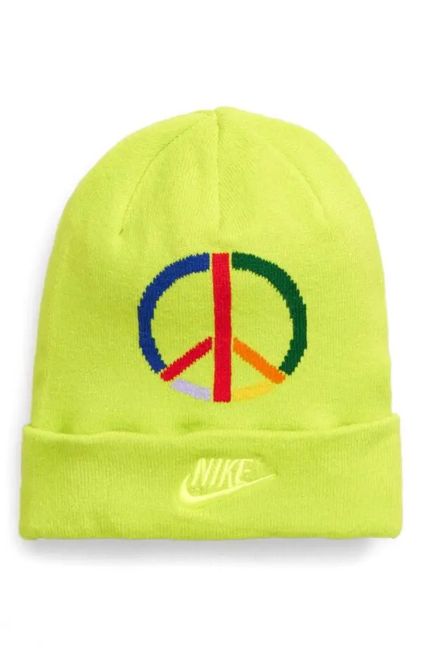 Nike X Olivia Kim Peace Sign Beanie - Cyber
