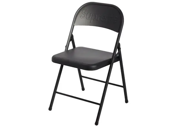 Supreme Metal Folding Chair - Black
