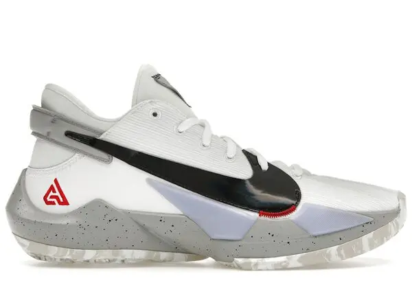 Nike Zoom Freak 2 Cement Sneakers - White/university Red