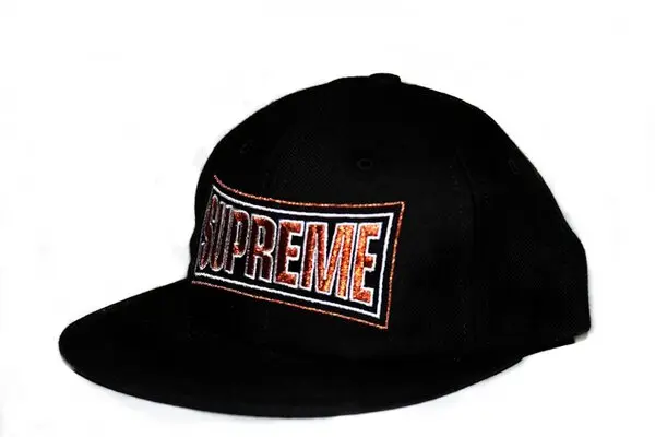 Supreme Metallic Arc 6-panel Cap - Black