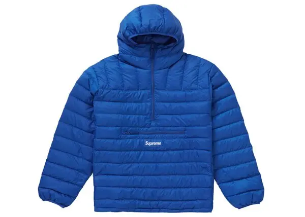 Supreme Micro Down Half Zip Hooded Pullover - Royal