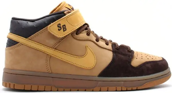 Nike Dunk Mid Sneakers - Wheat/bronze