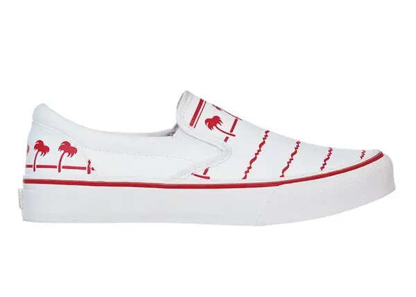 IN-N-OUT Printed Sneakers - White/red