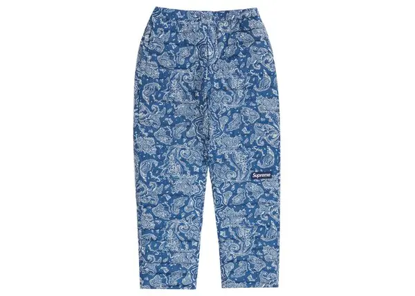 Supreme Micro Down Pant - Blue Paisley
