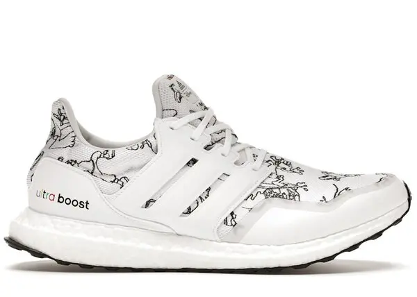 Adidas Ultra Boost Disney Goofy Sneakers - White/white/black