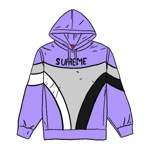 Supreme Milan Hooded Sweatshirt - Light Violet