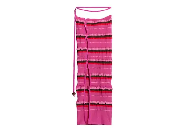 Jacquemus La Jupe Maille Concha Asymmetric Skirt - Dark Pink