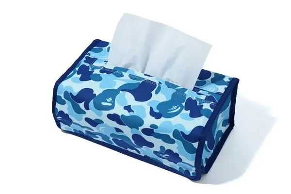 A BATHING APE Abc Camo Tissue Cover - Blue