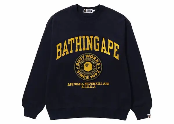 A BATHING APE Graphic Crewneck Sweatshirt