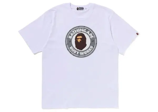 A BATHING APE Cloud Head Monogram Busy Works Tee Shirt