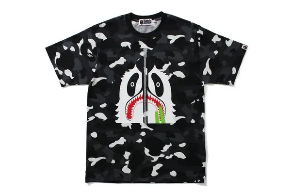 A BATHING APE City Camo Panda Tee Shirt - Black