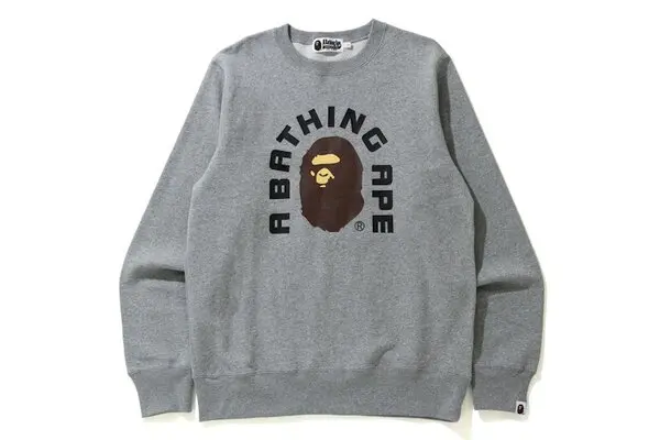A BATHING APE College 2020 Crewneck Sweatshirt - Gray