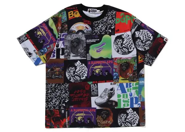 A BATHING APE Album Monogram Tee Shirt - Multicolor