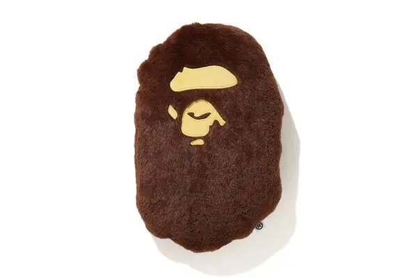 A BATHING APE Ape Head Cushion - Brown
