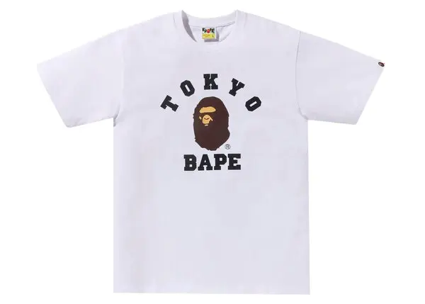 A BATHING APE City Tokyo College Tee Shirt - White