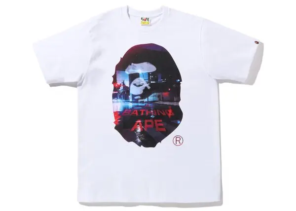 A BATHING APE Ape Back Street Tee Shirt - White