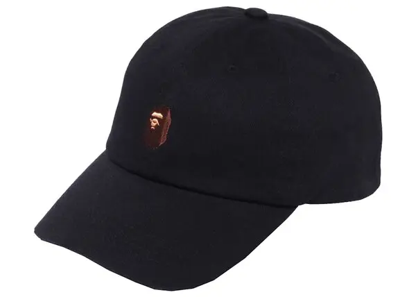 A BATHING APE Ape Head Panel Cap - Black