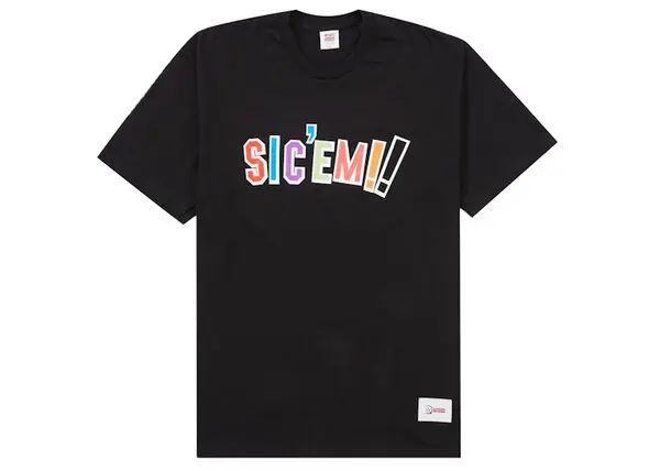 Supreme Wtaps Sic'em! Tee Shirt - Black