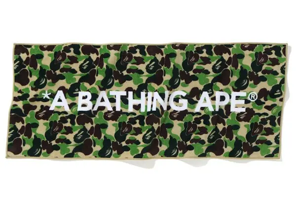 BAPE Abc Camo Sport Towel - Green