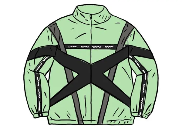 Supreme Cross Paneled Track Jacket - Mint